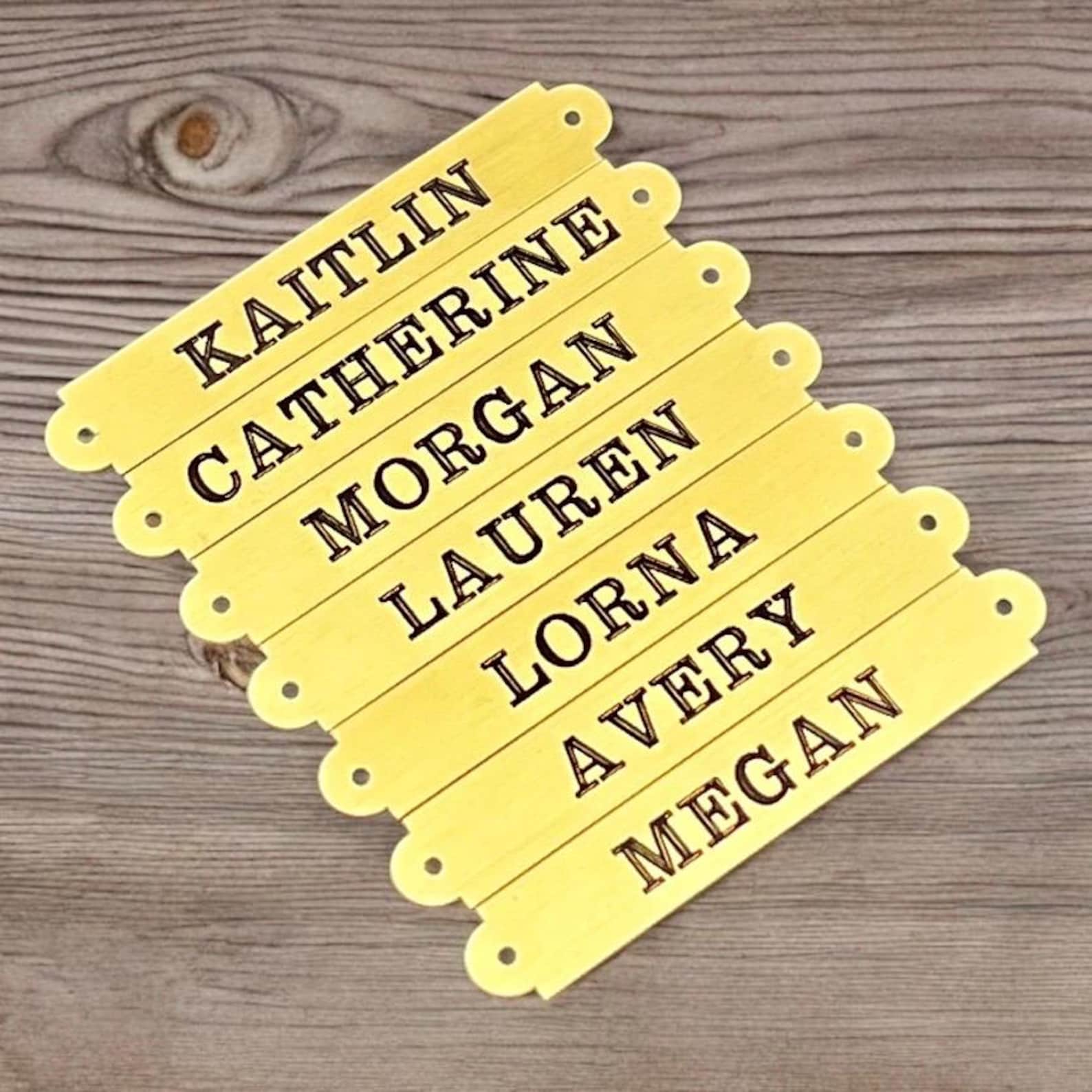Engraved Brass Nameplate Locker Plate Memorial Plate Frame Plate ...