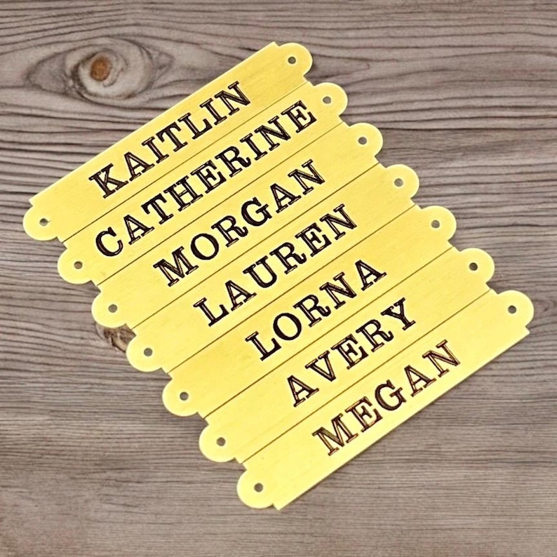 Engraved Brass Nameplate Locker Plate Memorial Plate Frame Plate ...