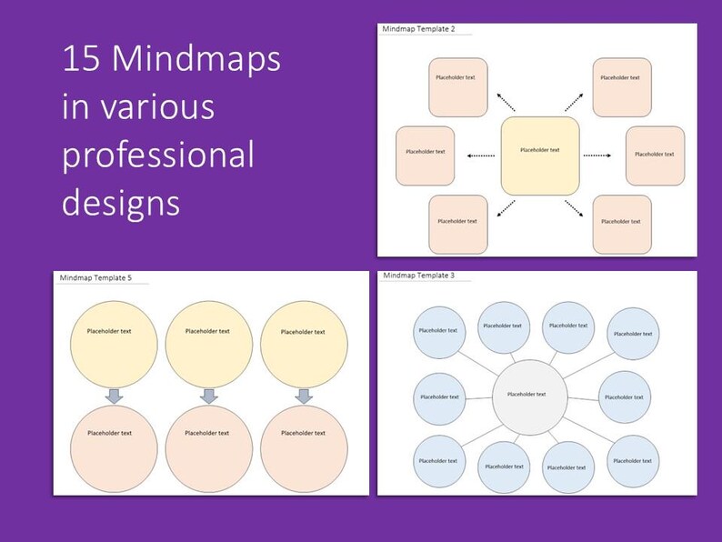 Onenote Mind Map Template - Etsy