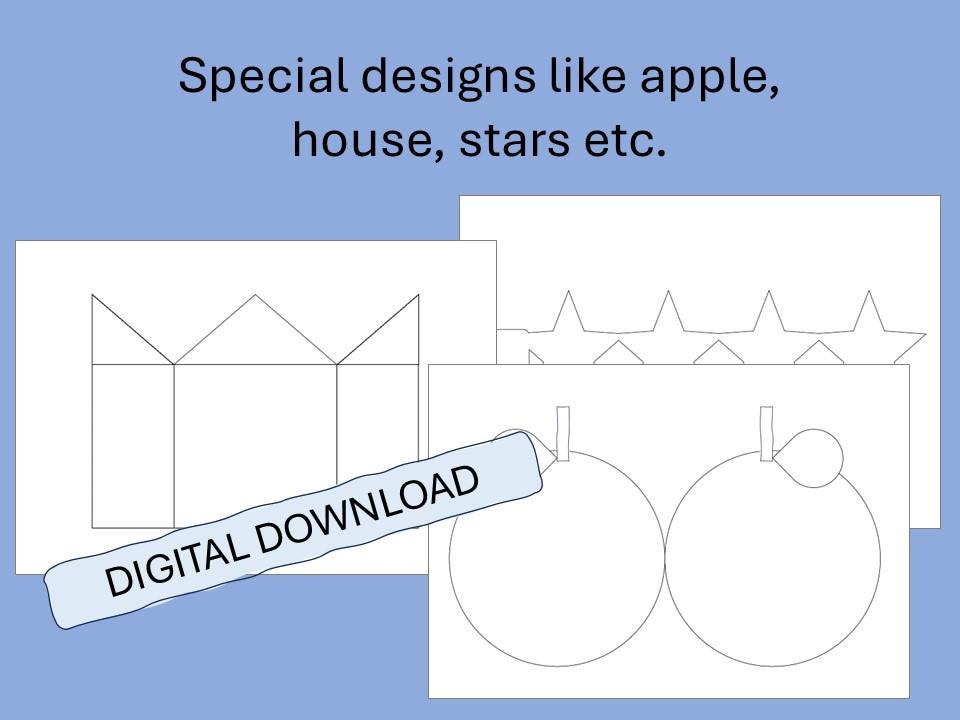 Lapbook PDF Template (40 Craft Elements to Print) - Etsy