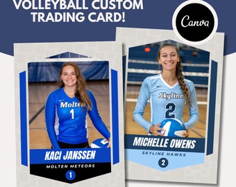 Baseball Softball Custom Card, Canva Template, Trading Sport Card ...