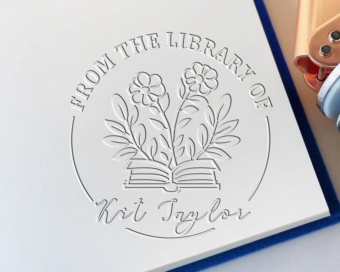 Custom Book Embosser | Personalize Each Page With Initials or a ...