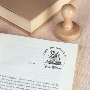 Book Stamp Personalized | Custom Stamp | Personalized Self Inking Stamp ...