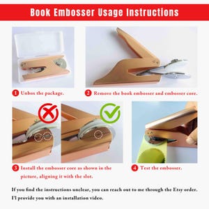 Personalized Book Embosser: Custom Library Stamp, Book Lover Gift - Etsy