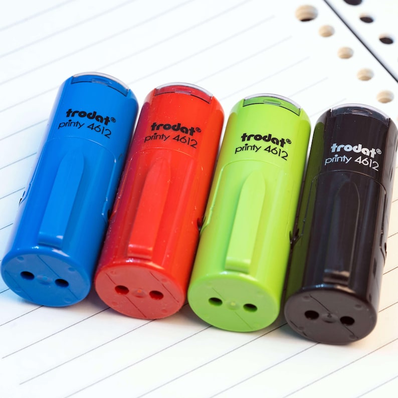 Custom Mini Loyalty Card Stamp: Personalized Pre-inked Rubber Stamp - Etsy
