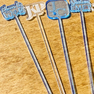 Personalized Drink Topper Logo Drink Stirrer for Wedding Custom Stir ...