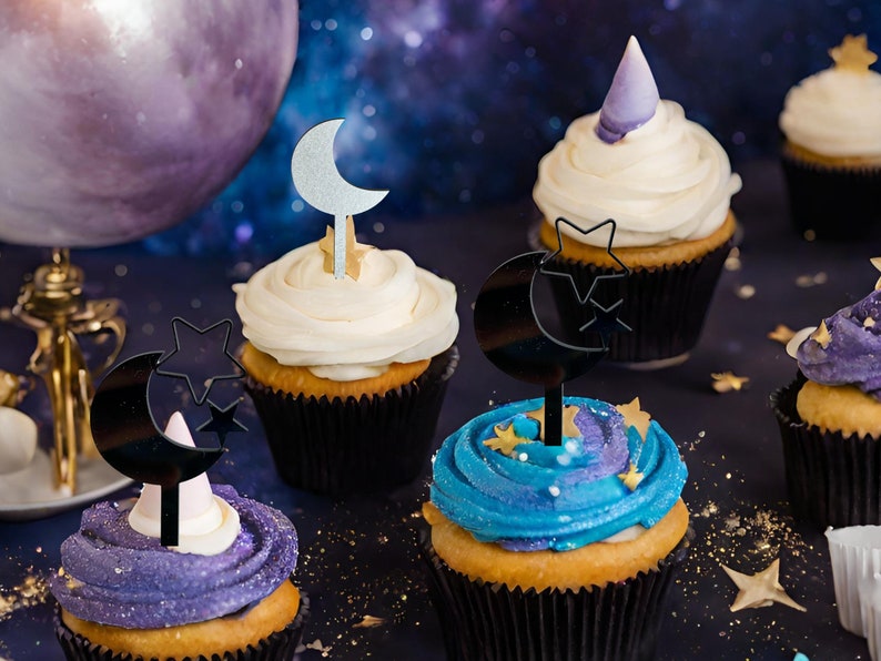 Baby Shower Cake Topper Custom Moon Cake Topper Personalized Cake ...