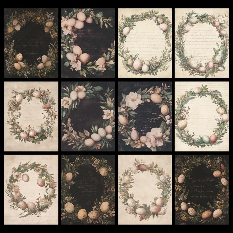 Witchy Easter Digital Paper Pack, Pagan Easter Journal Printable Pages ...