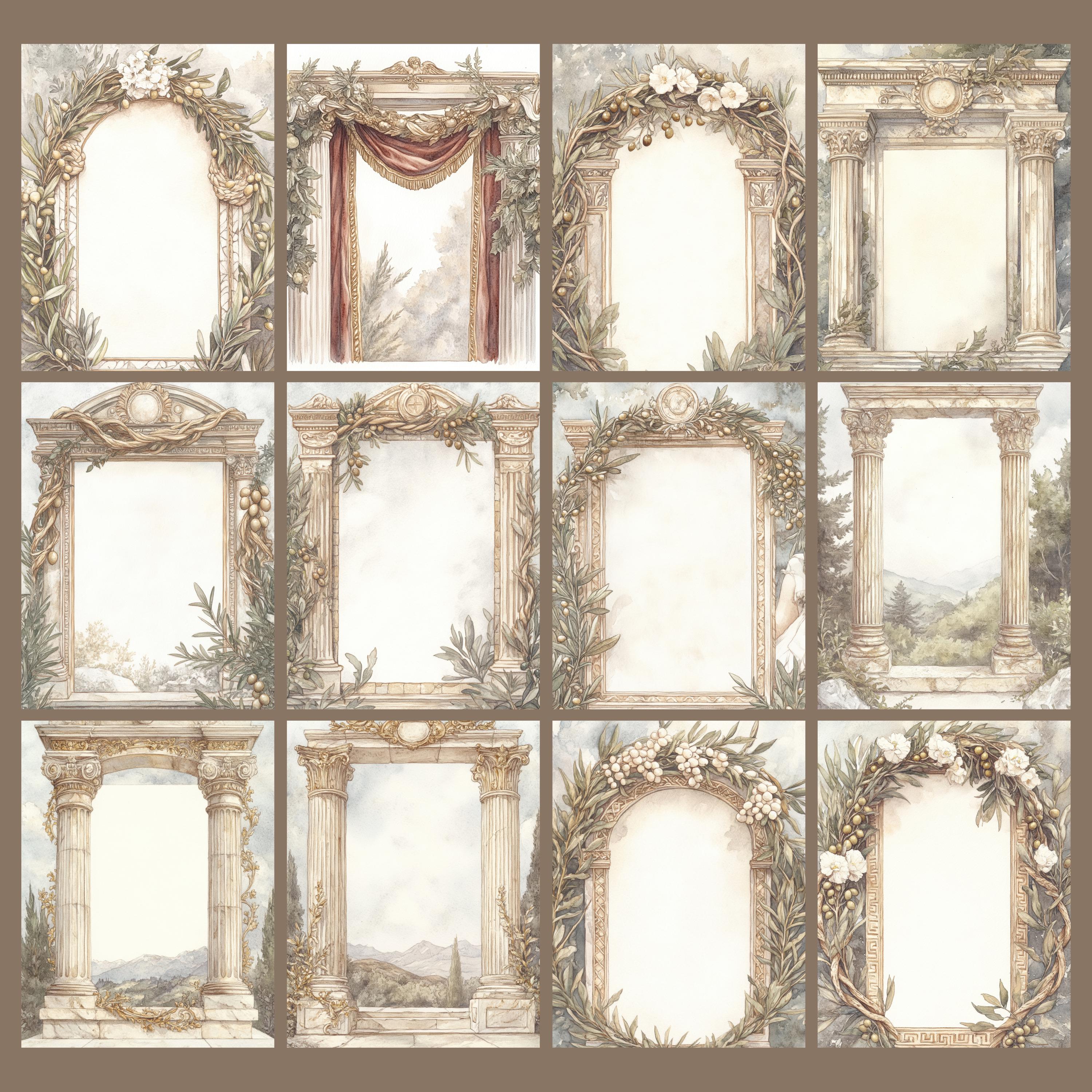 Ancient Rome Junk Journal Paper, Digital Scrapbooking Background ...