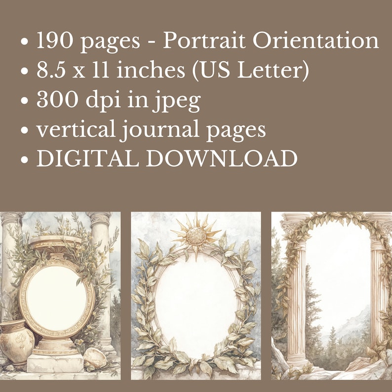 Ancient Rome Junk Journal Paper, Digital Scrapbooking Background ...