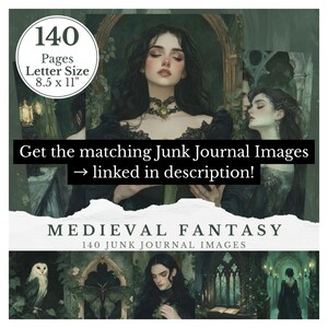Green Medieval Junk Journal Papers, Medieval Scrapbooking Background ...
