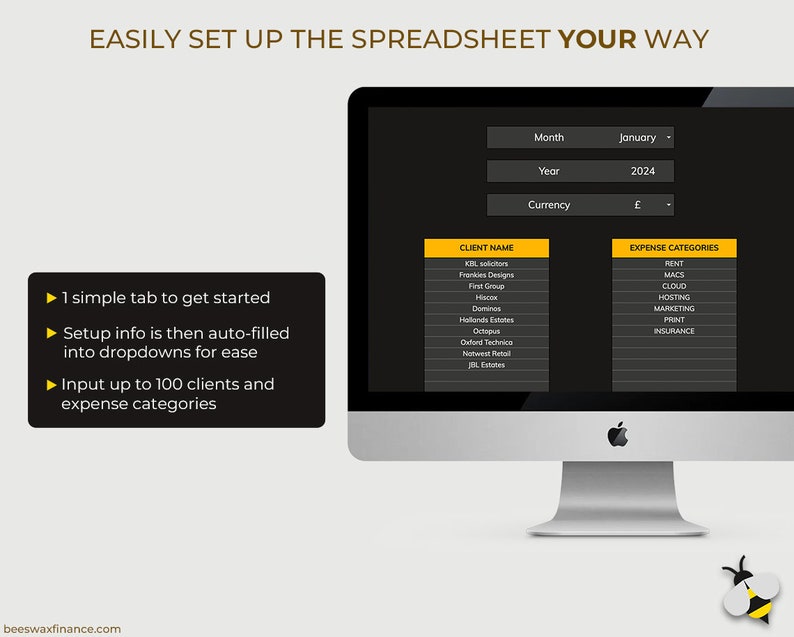 Invoice & Expenses Tracker Spreadsheet for Personal Finance and Small Businesses: Dark Mode - Etsy