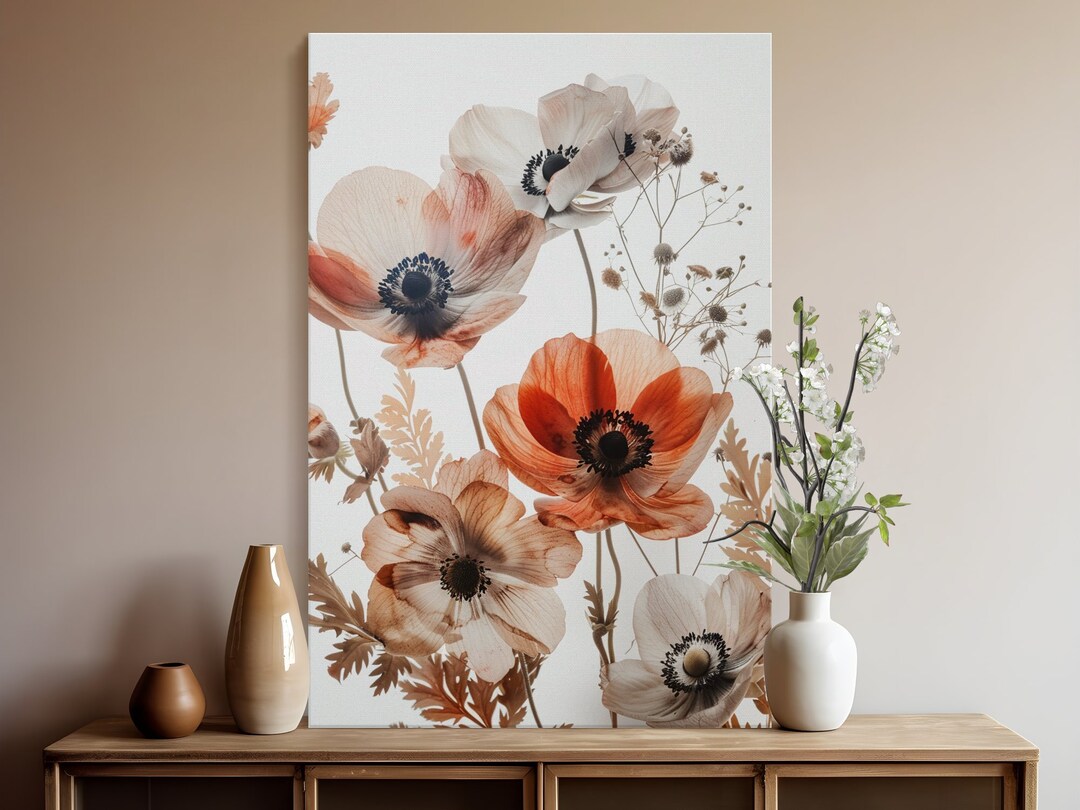 Floral Wall Art, Flower Poster Print, Botanical Printable Art, Home ...
