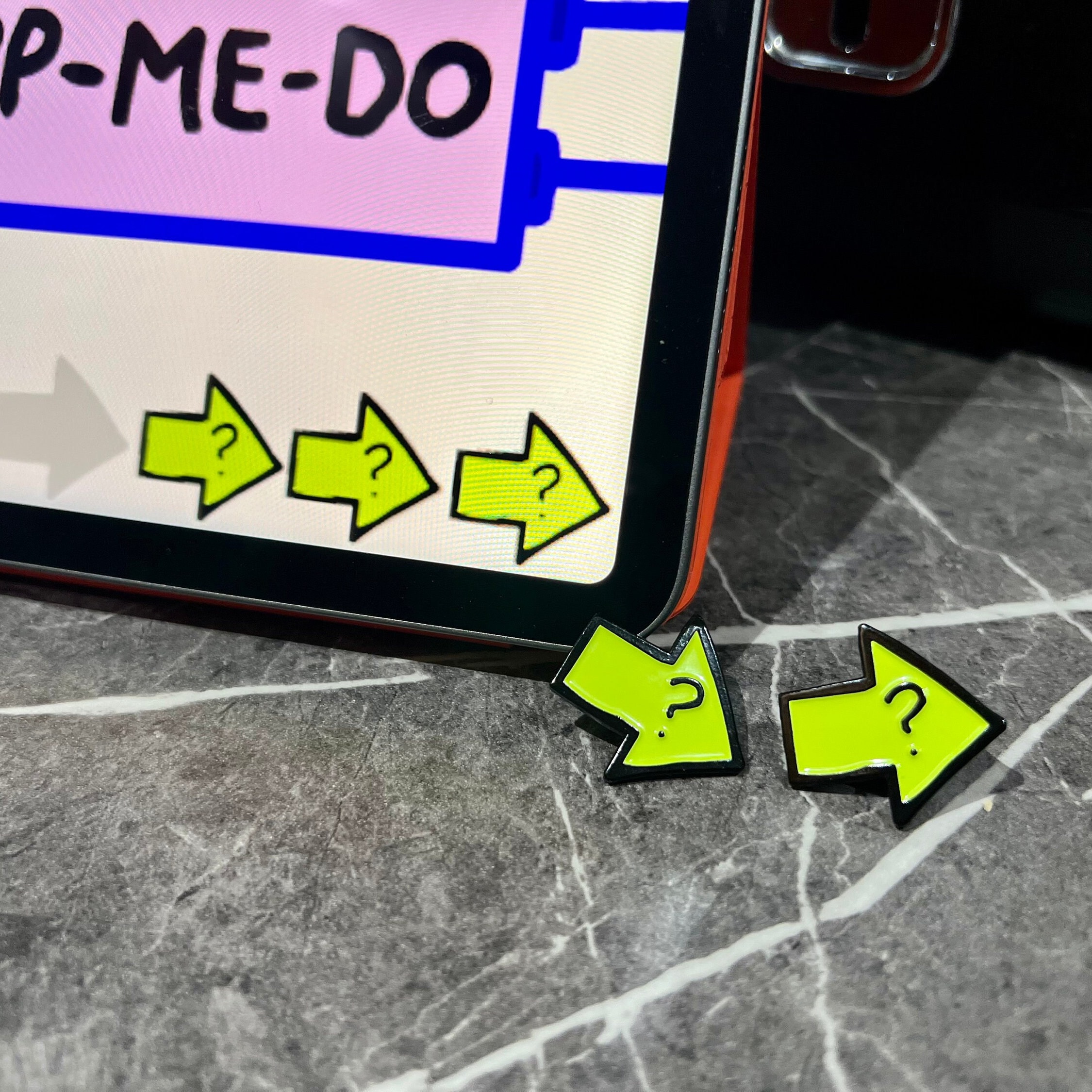 The Impossible Quiz - 'skip' Enamel Pin Badge - Etsy