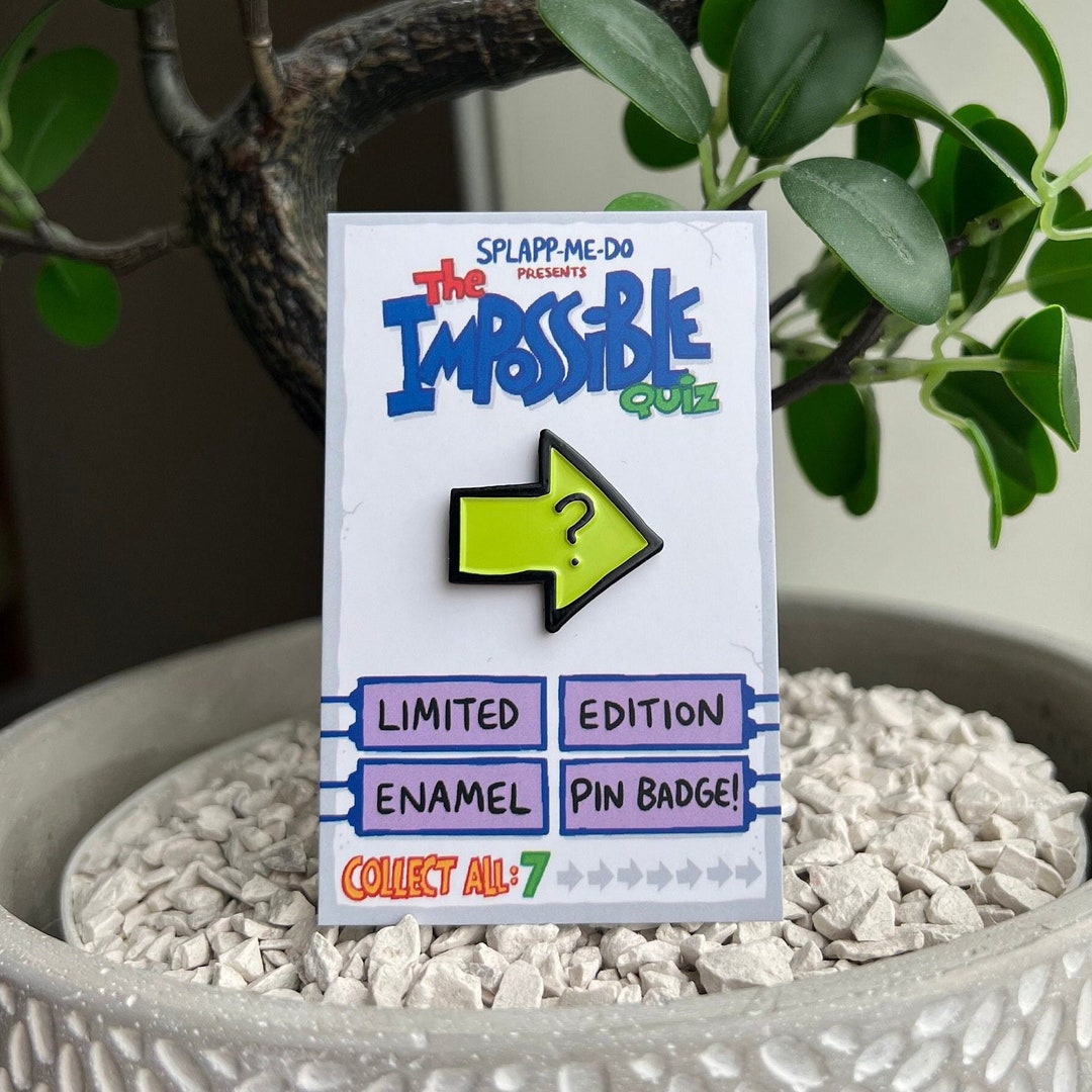 The Impossible Quiz - 'skip' Enamel Pin Badge - Etsy