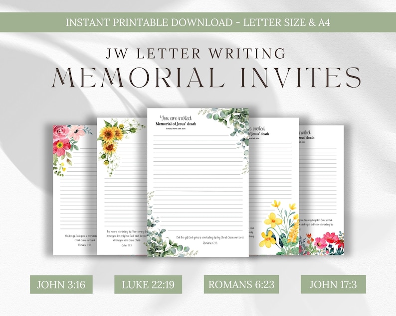 JW Memorial Letter Writing Pioneer Letter Writing Campaign Jesus ...