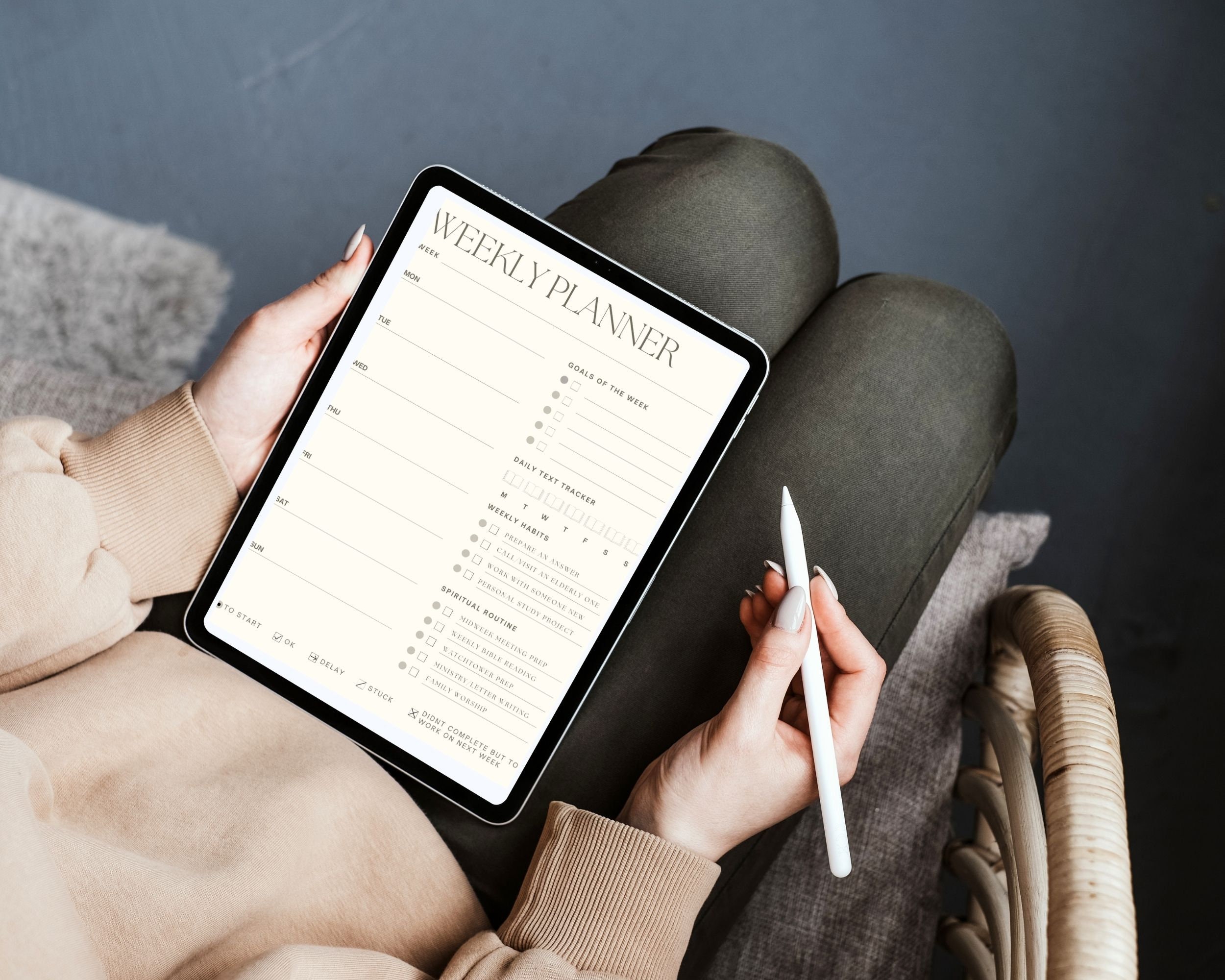JW Weekly Spiritual Routine and Habits Planner JW Goals Tracker ...