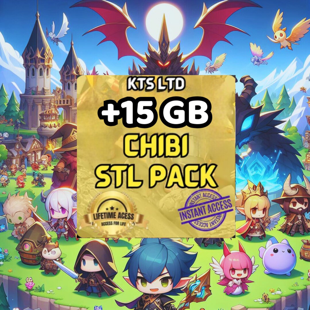 Chibi STL Pack ,plakit STL Pack for 3D Printing: 5000 STL Files of ...