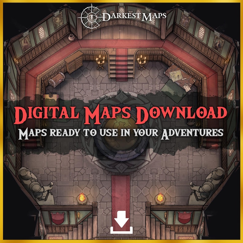 Guild Interior Battlemap | Dnd Battle Maps, D&D, Dungeons and Dragons ...