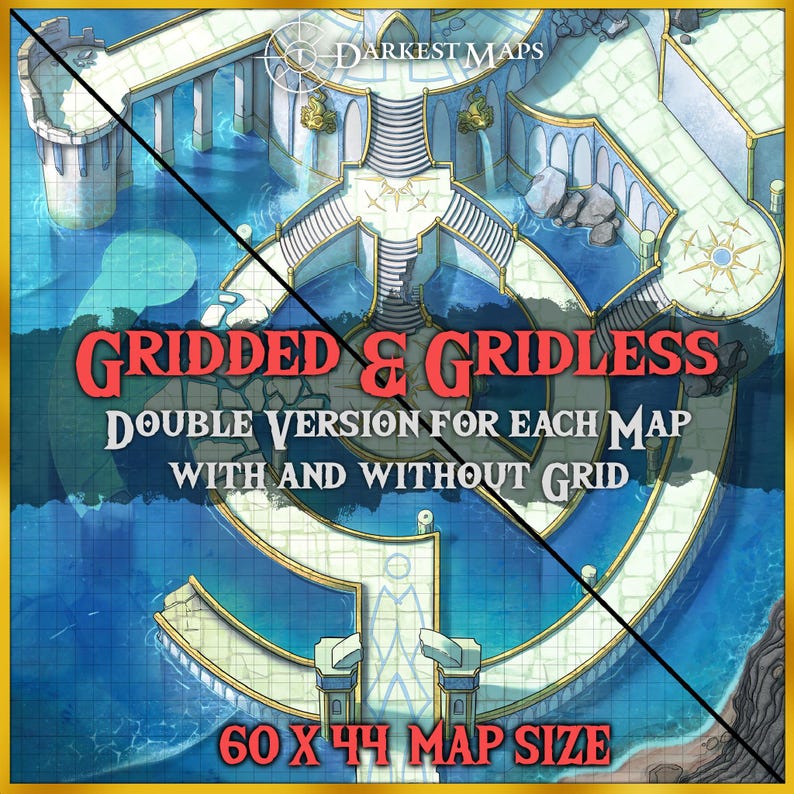 Mapa de batalla de las ruinas del castillo / Mapas de batalla de DnD, D ...