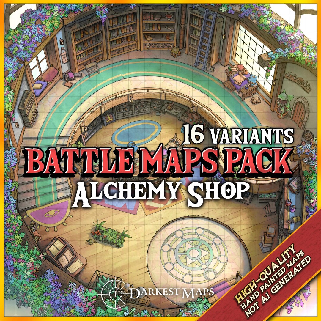 Alchemy Shop Battlemap | Dnd Battle Maps, D&D, Dungeons and Dragons ...