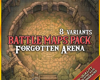 LAVA ARENA Battle Map, Dnd Battle Map, D&D, Battlemap, Dungeons and ...