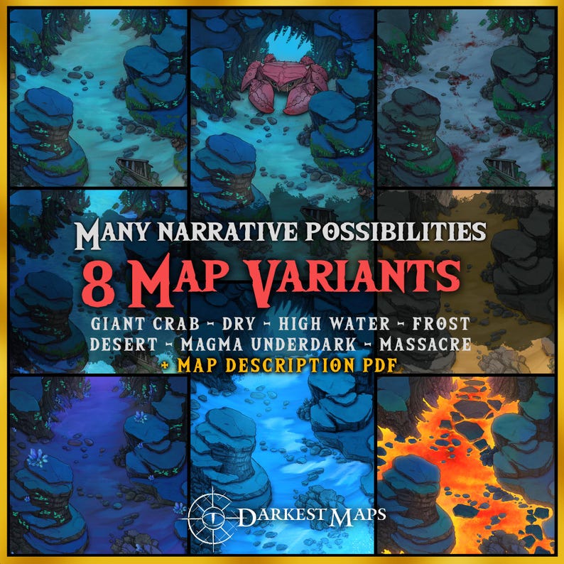 Sea Cave Battlemap | Dnd Battle Maps, D&D, Dungeons and Dragons, Map ...