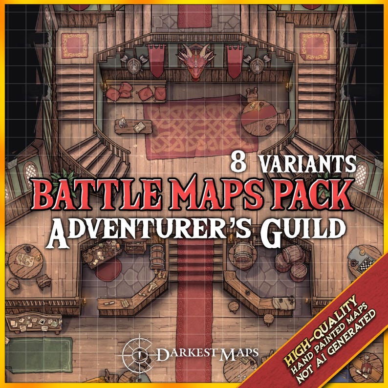 Guild Interior Battlemap | Dnd Battle Maps, D&D, Dungeons and Dragons ...