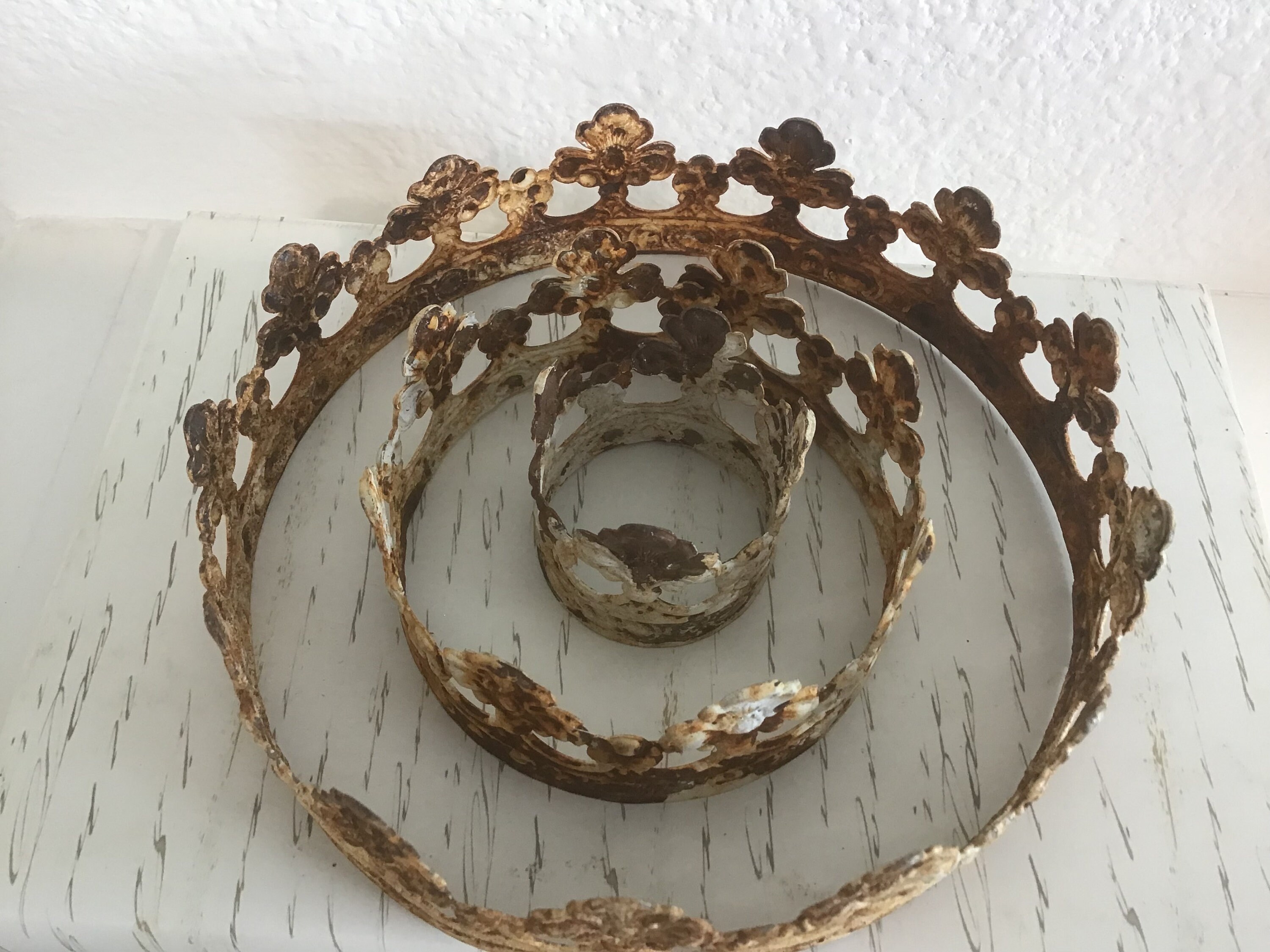 Rusty Patina Crown, Crown Cake Topper, Metal Lace Crown, Crown for ...