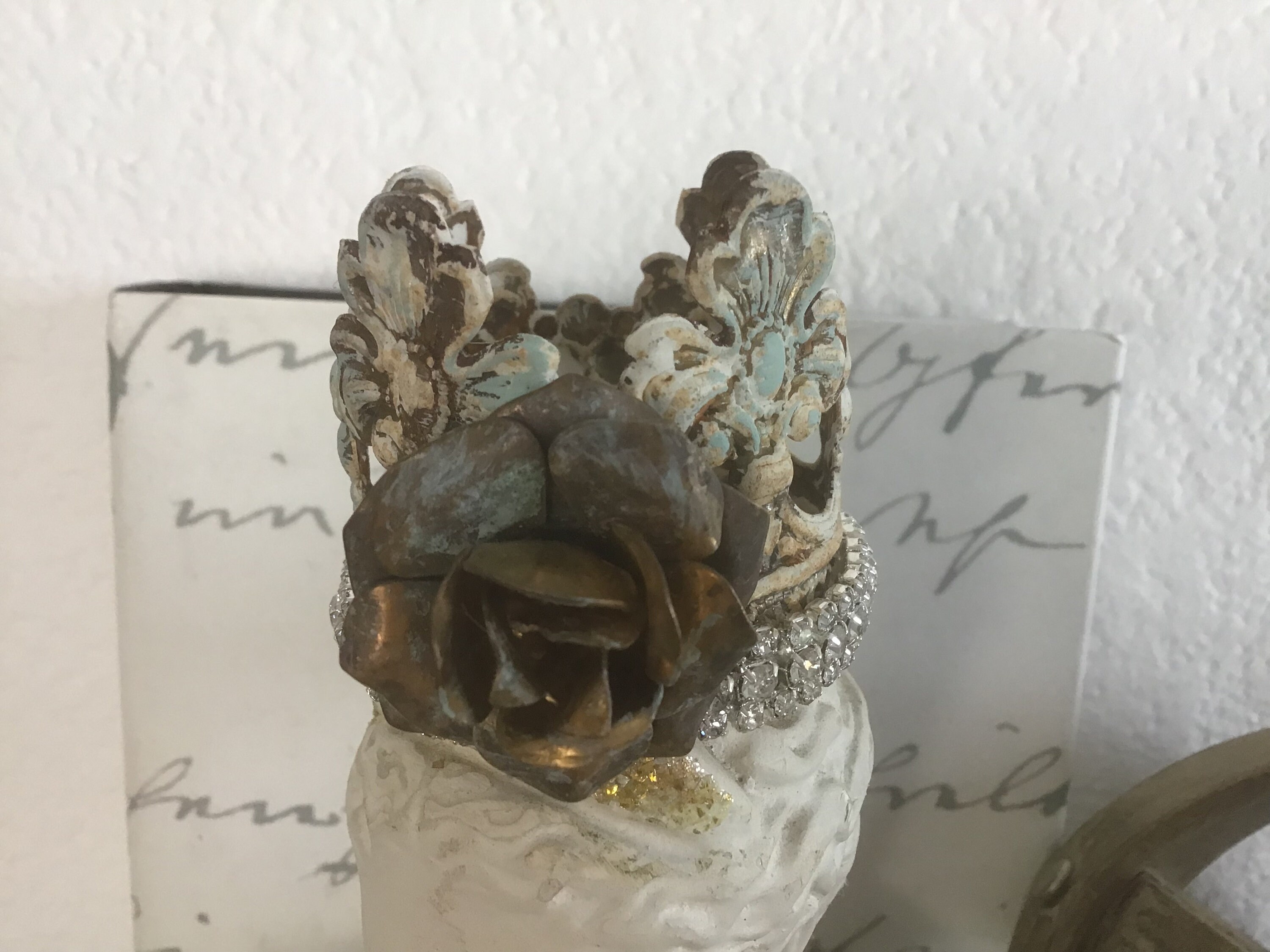 Rusty Metal Crown, Crown for Bust, Cherub/angel Crown, Rusty Patina ...