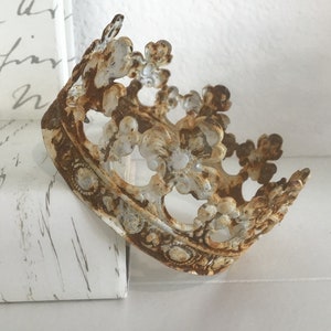 Rusty Patina Crown, Crown Cake Topper, Metal Lace Crown, Crown for ...
