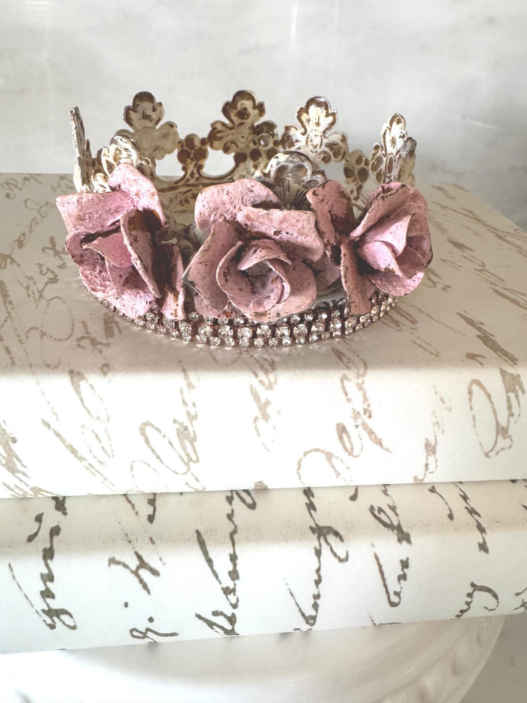 Crown of Roses Crown Cake Topper Rose Crown Cake Topper Rose Cake ...