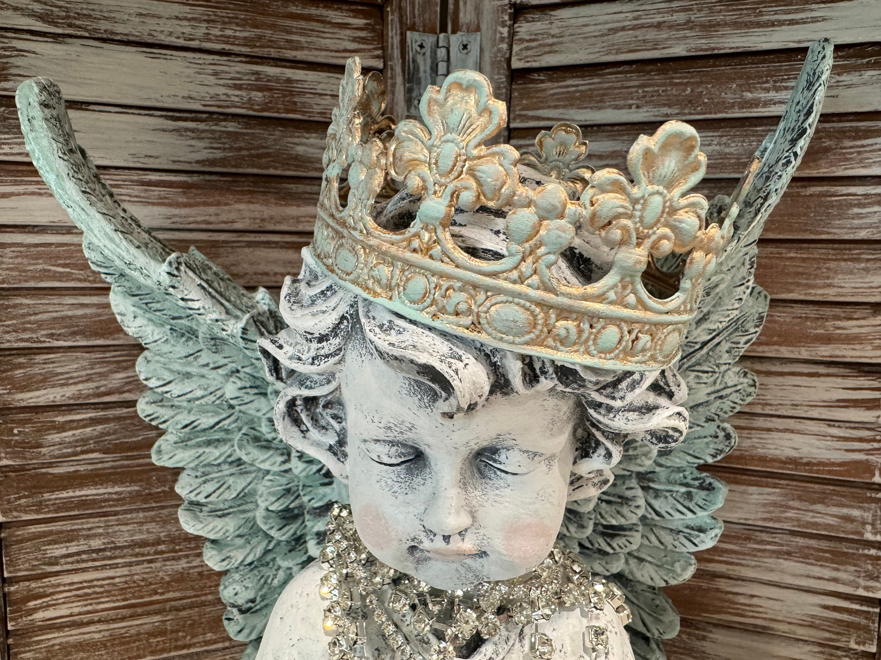 Gold and Patina Crown, Metal Crown, Crown for Cherub, Angel Crown ...