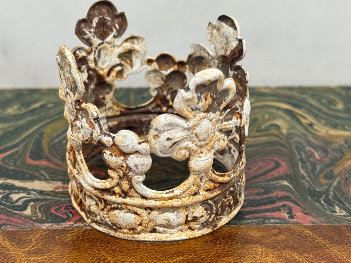 Rusty Patina Crown, Crown Cake Topper, Metal Lace Crown, Crown for ...