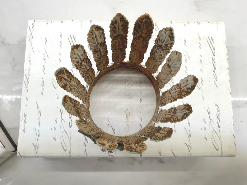 French Santos Crown Feather Santos Crown Queen Bee Crown Feather Crown ...