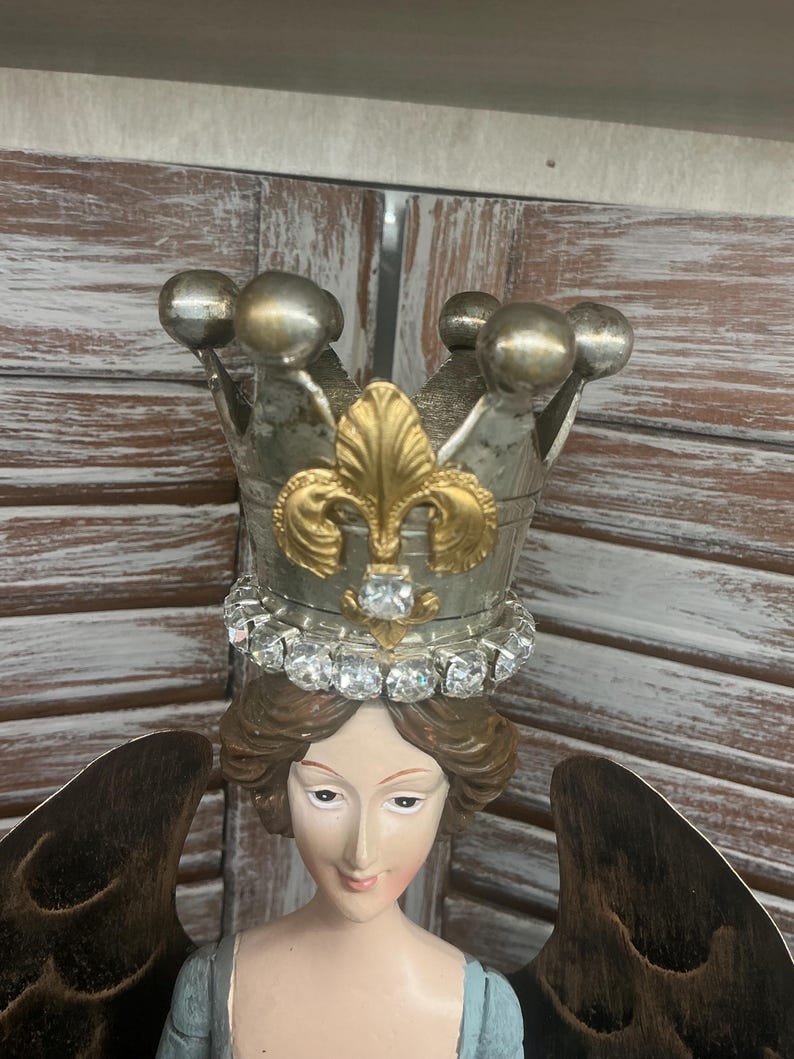 Santos Crown Crown for Santos Cage Doll Patina Crown Tarnished Metal ...