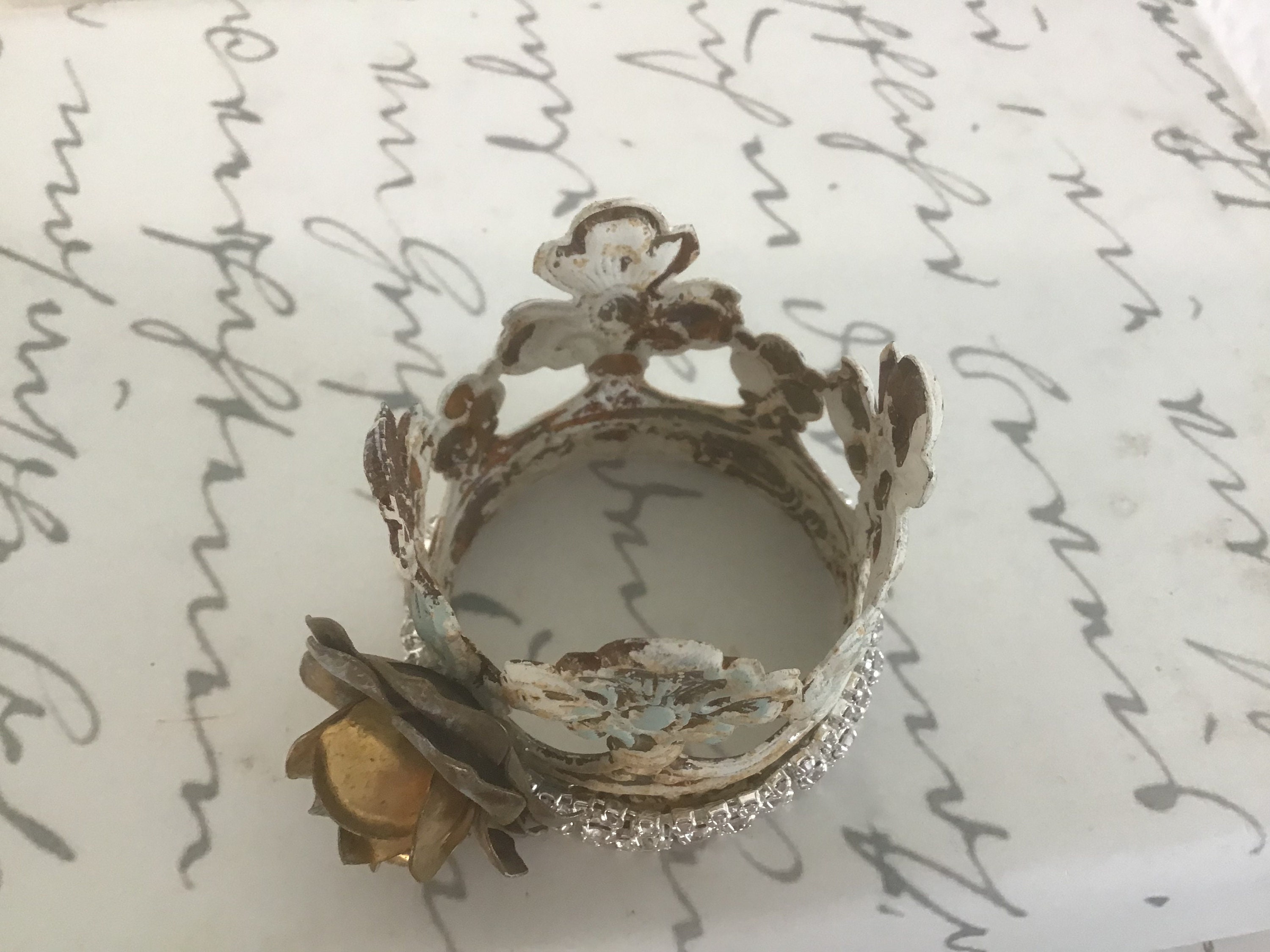 Rusty Metal Crown, Crown for Bust, Cherub/angel Crown, Rusty Patina ...