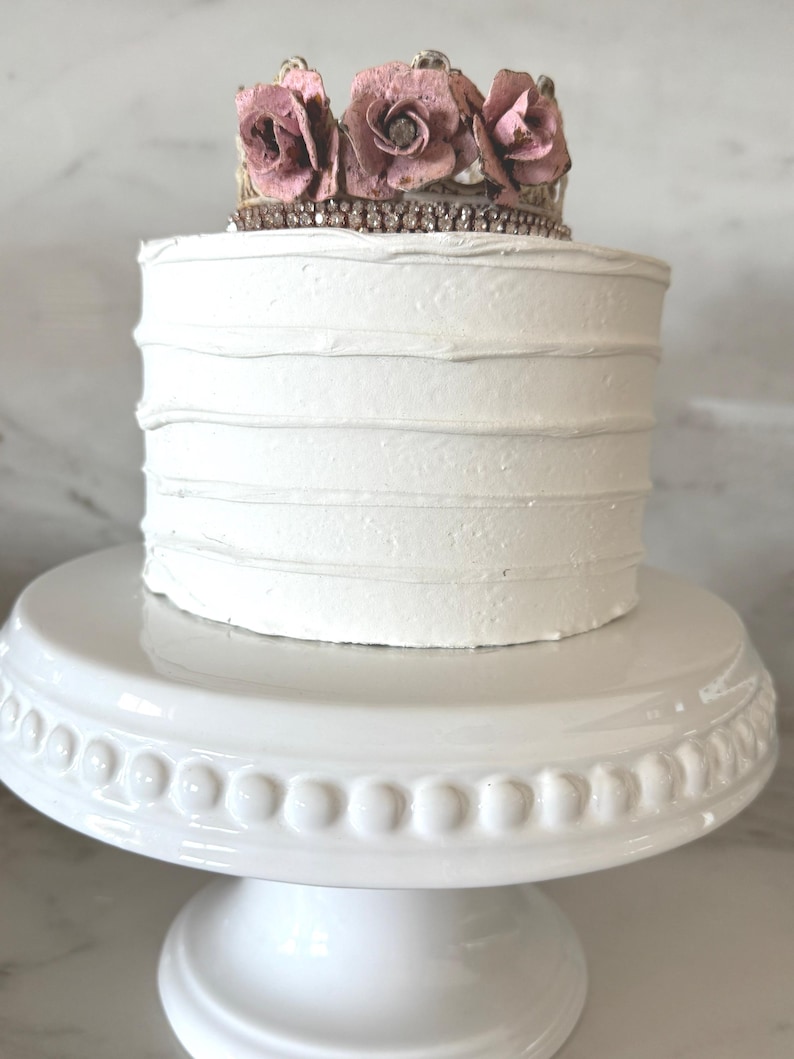 Crown of Roses Crown Cake Topper Rose Crown Cake Topper Rose Cake ...