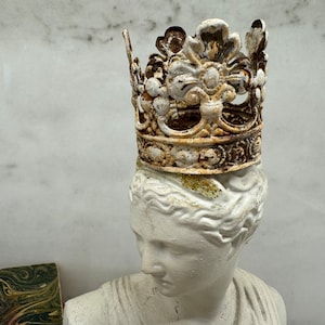 Rusty Patina Crown, Crown Cake Topper, Metal Lace Crown, Crown for ...