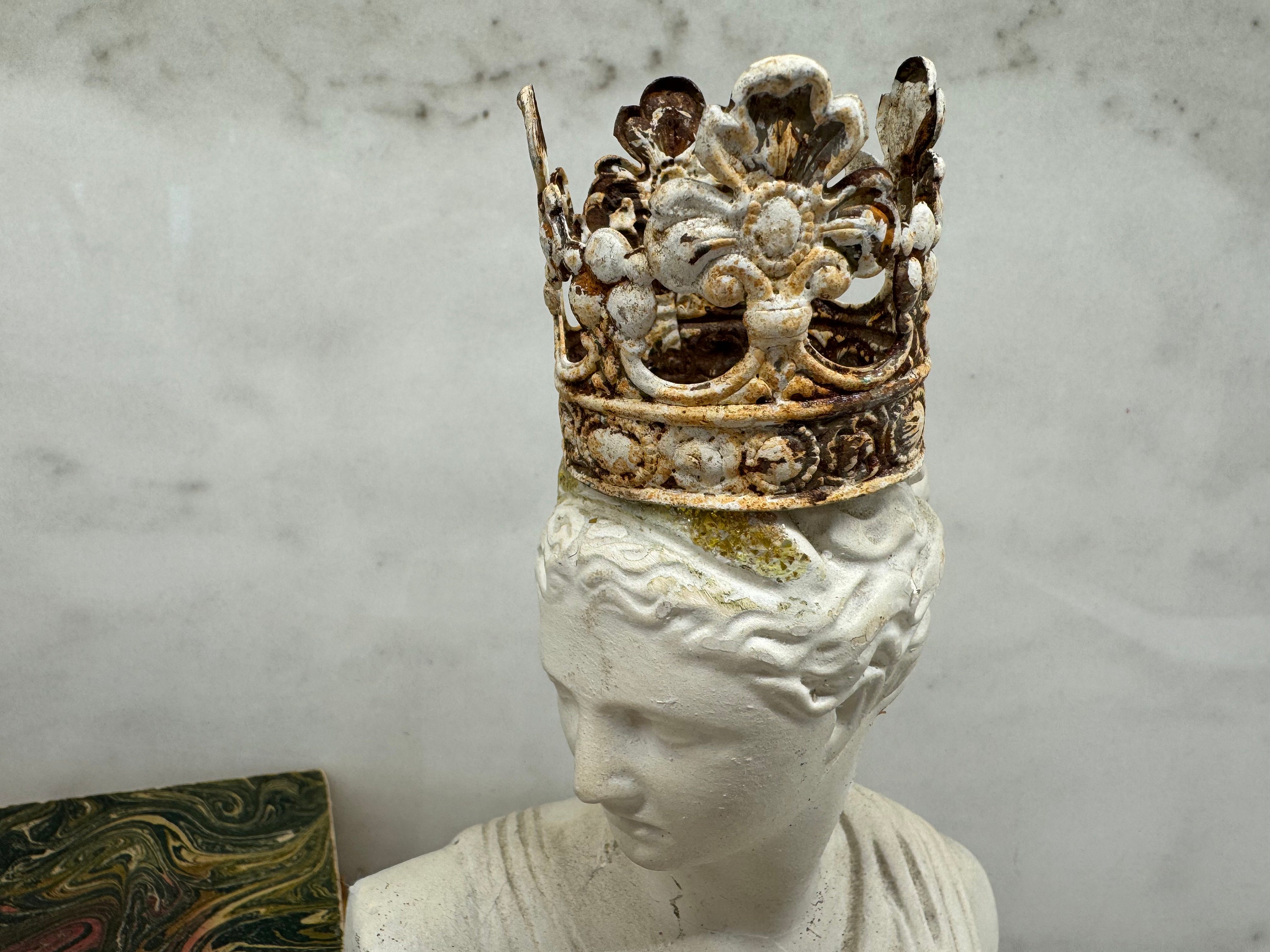 Rusty Patina Crown, Crown Cake Topper, Metal Lace Crown, Crown for ...