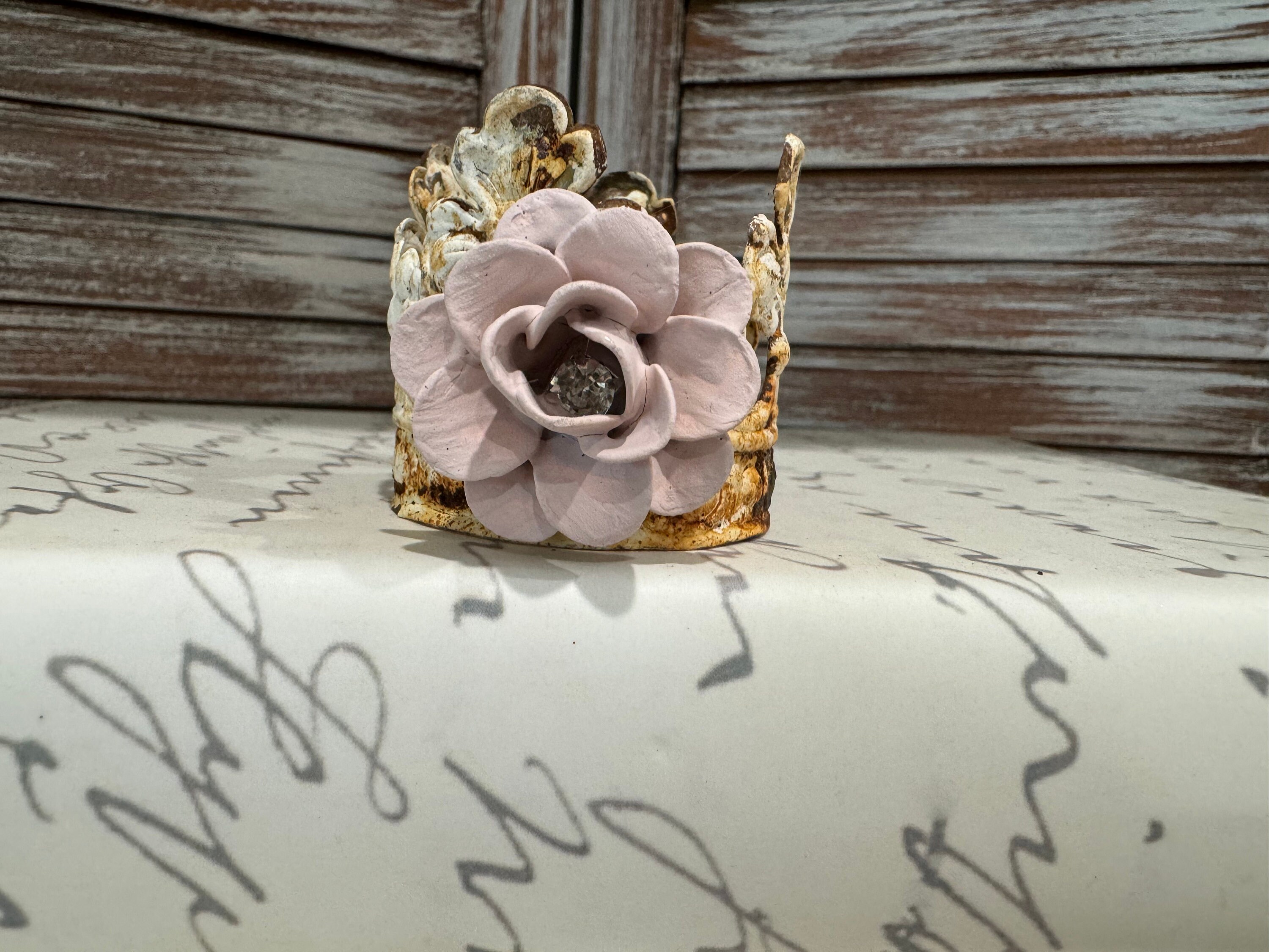 Small Metal Crown Rose Crown Small Cherub Crown Crown With Rose Crown ...