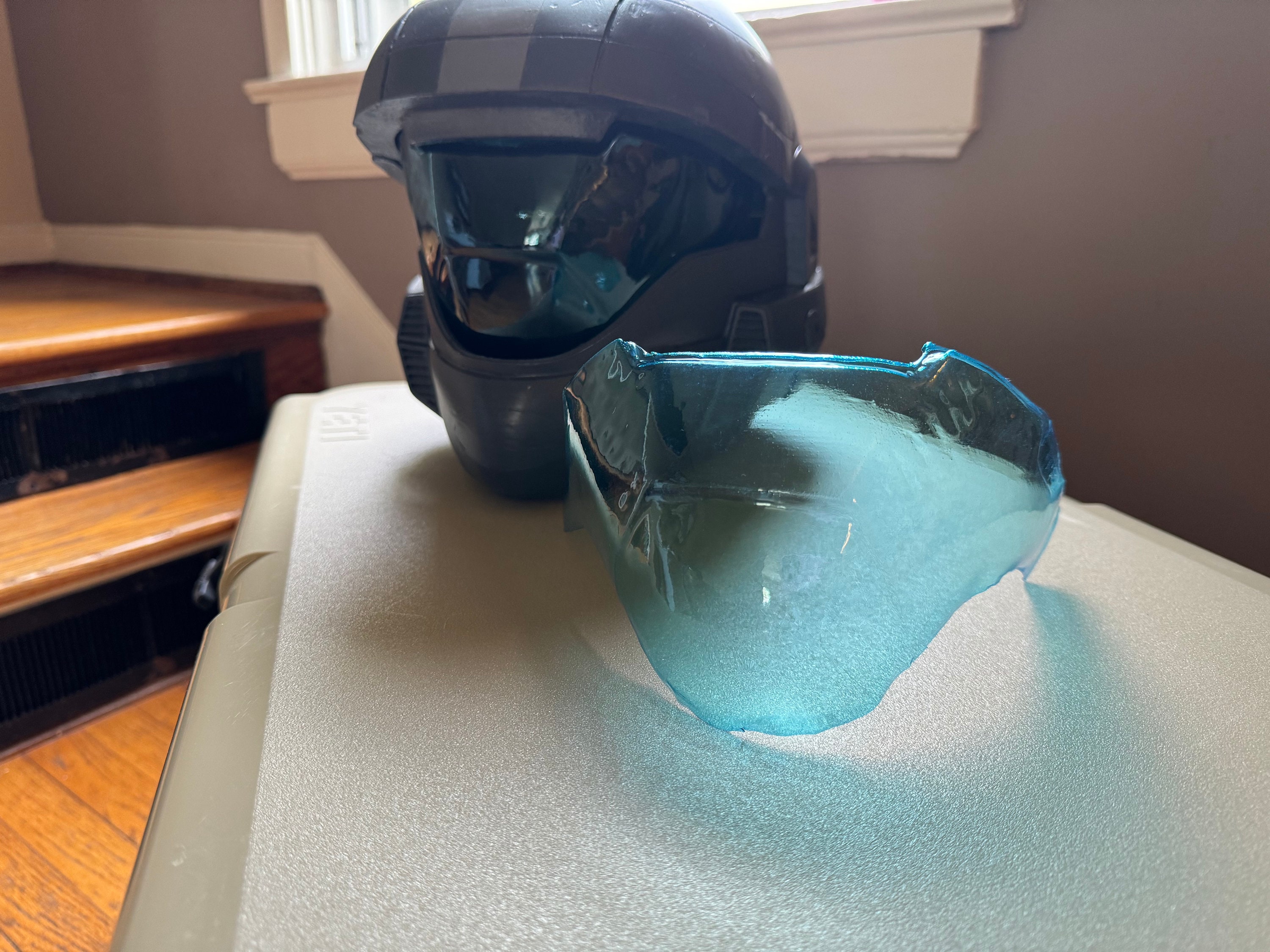ODST Blue Helmet Visor - Etsy