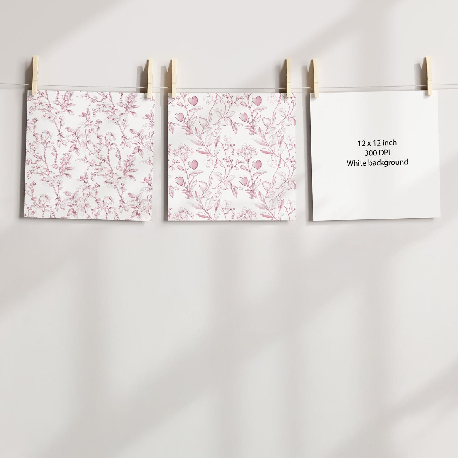 Pink Toile Seamless Pattern, Pink Toile Background, Pink Chinoiserie ...