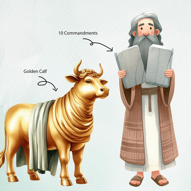 Biblical Characters Clipart, Moses, Bible Stories, Biblical People ...