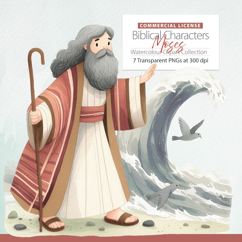 Biblical Characters Clipart, Moses, Bible Stories, Biblical People ...
