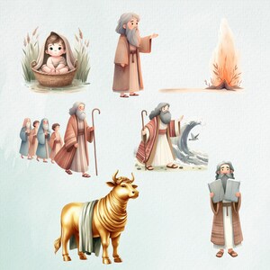 Biblical Characters Clipart, Moses, Bible Stories, Biblical People ...