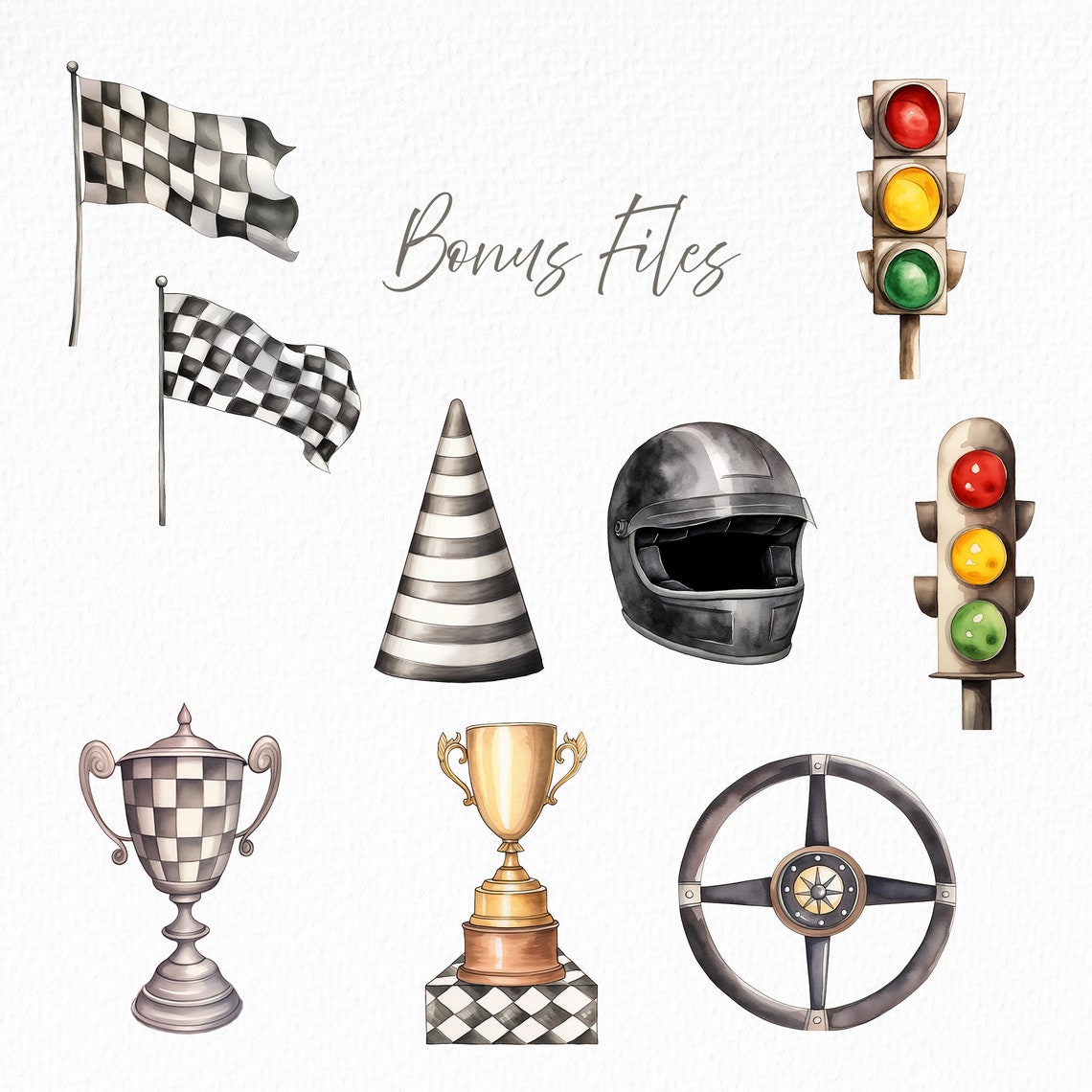 Race Car Clipart, Vintage Racecar, Watercolor Racecar, Vintage Cute ...