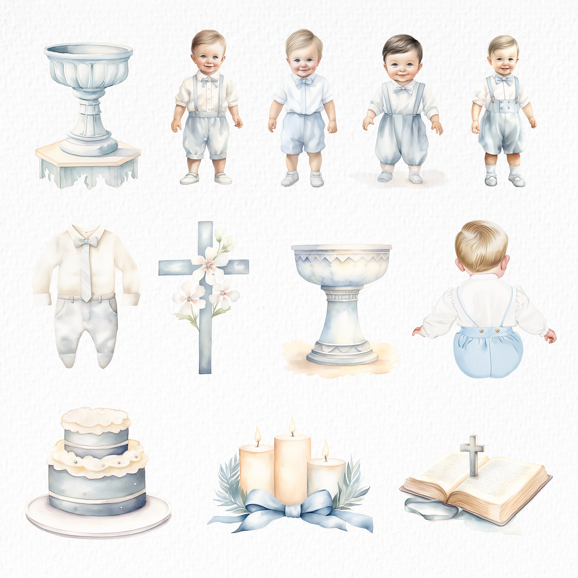 Baby Boy Baptism, Christening Graphics, Catholic Clipart, Baptism Boy ...