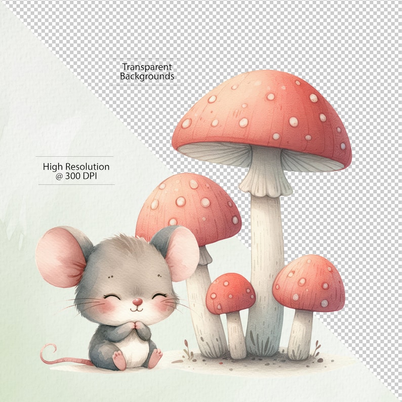 Woodland Animals Watercolor Clipart, Forest Animals Clip Art, Nursery ...