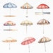 Summer Beach Clipart, Umbrella Clipart, Watercolor Summer Beach ...